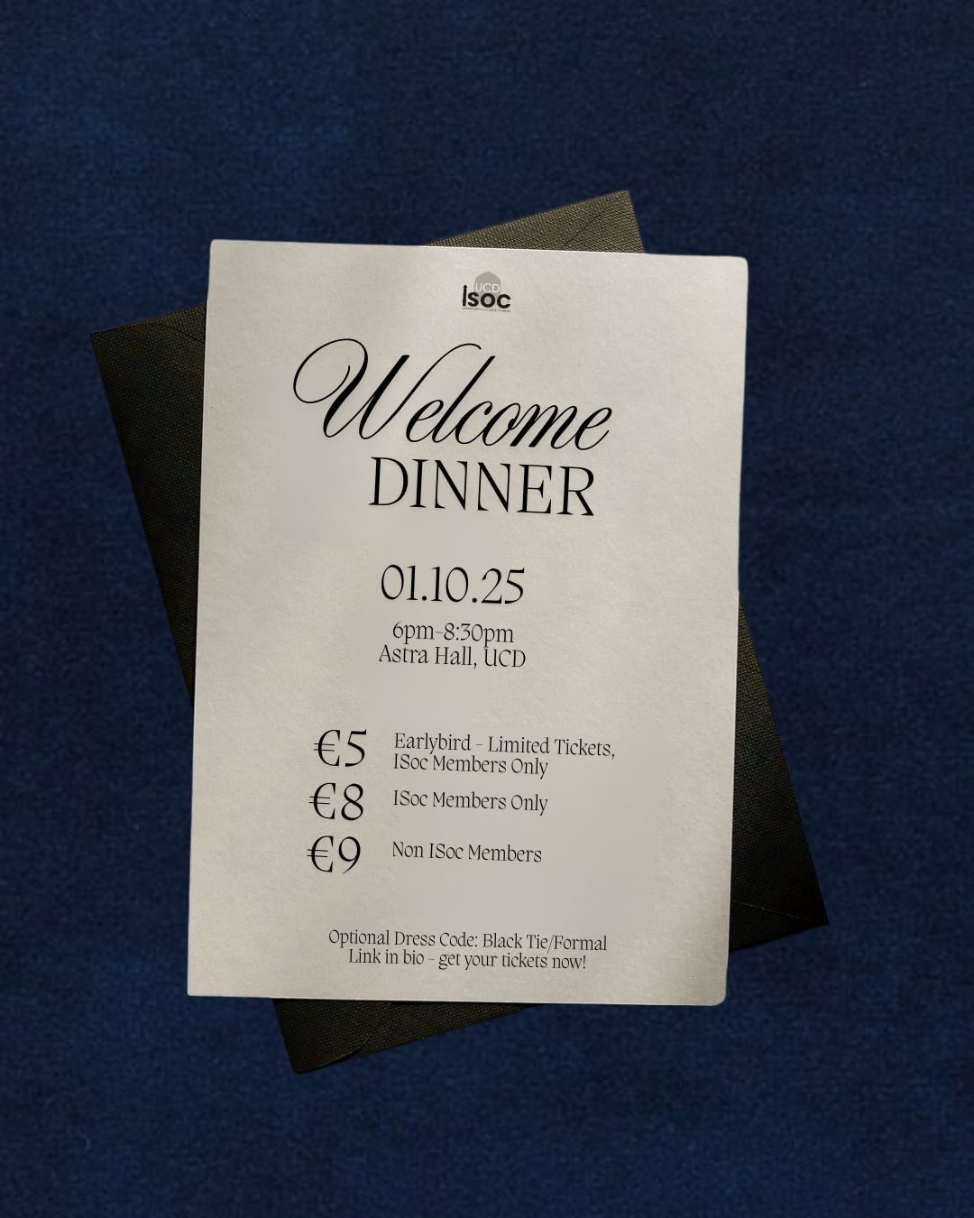 Welcome Dinner – UCD Societies